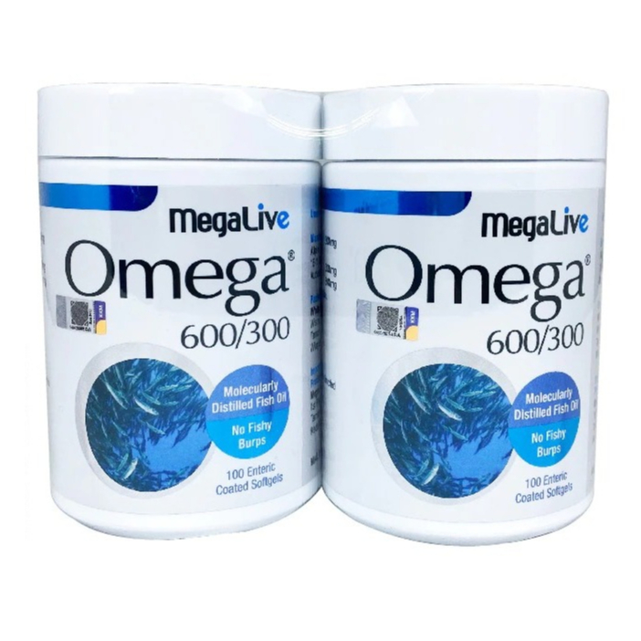MEGALIVE OMEGA 600/300 FISH OIL (100's/ 100'sx2) | Shopee Malaysia