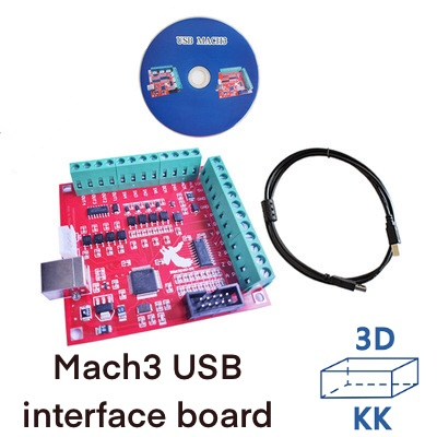 btsg Mach3 USB Interface Board CNC Controller 4 Axis Interface Motion Controller Breakout Board ...