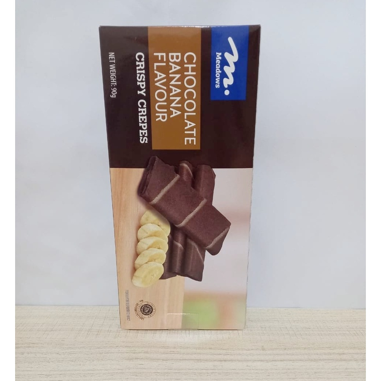 Meadows Chocolate Banana & Chocolate Peanut Flavour Crispy Crepes ...