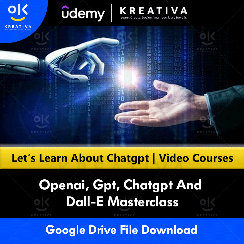 Chatgpt Video Course-Openai, Gpt, Chatgpt And Dall-E Masterclass | Learn Chatgpt | Shopee Malaysia