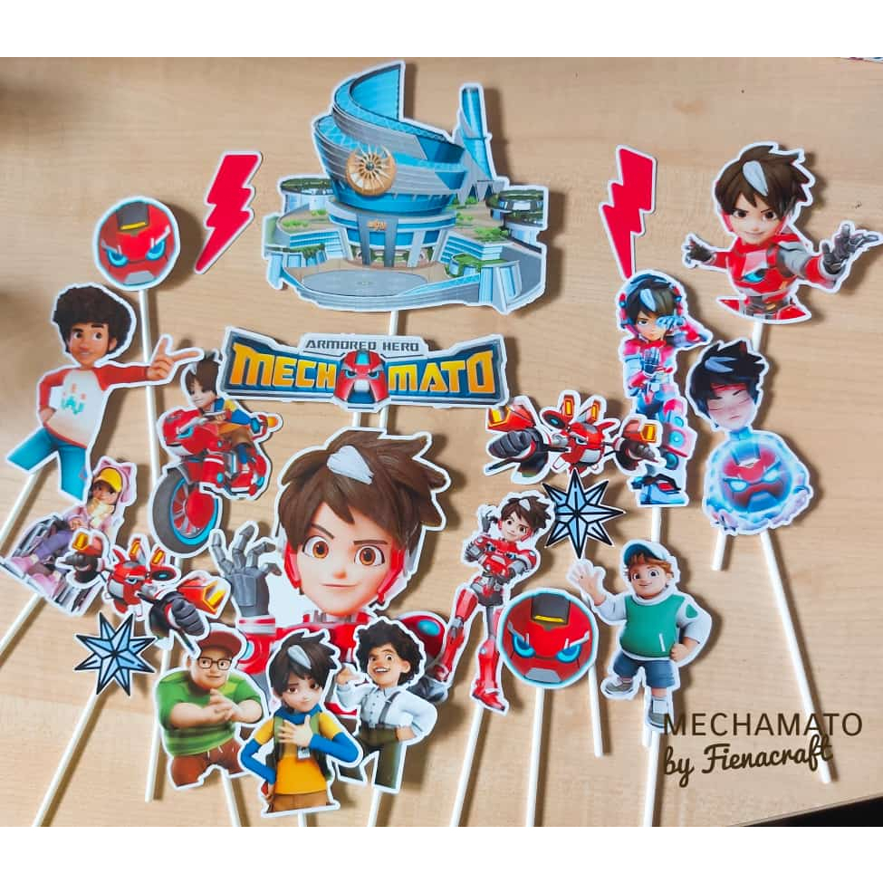 Mechamato topper with free name!! | Shopee Malaysia