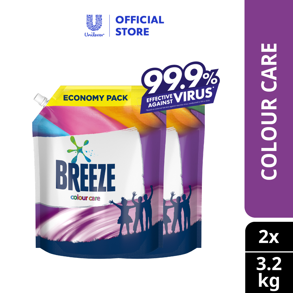 [Bundle of 2] Breeze Liquid Detergent Refill Color Care 3.2kg | Shopee ...