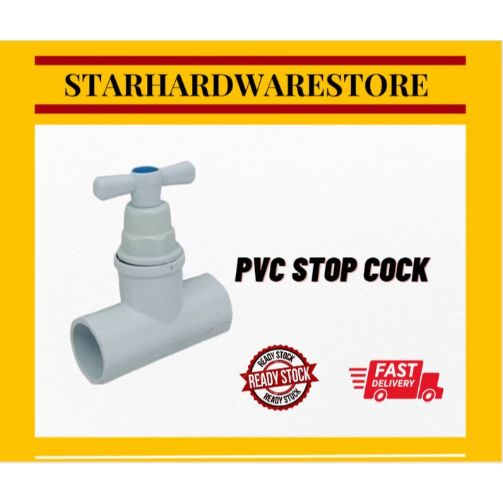 PVC Stop Cock / Plastic Stop Cock WIRAPLAS / kepala paip air dinding ...