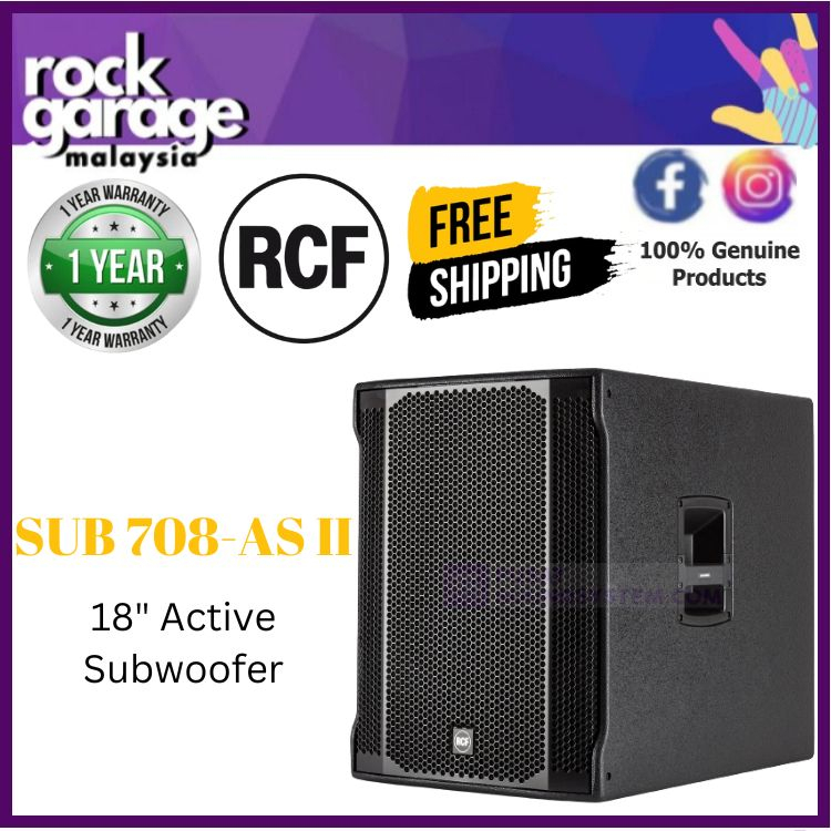 RCF SUB 708-AS II 18" Active Subwoofer ( SUB708ASII / SUB 708 AS ...
