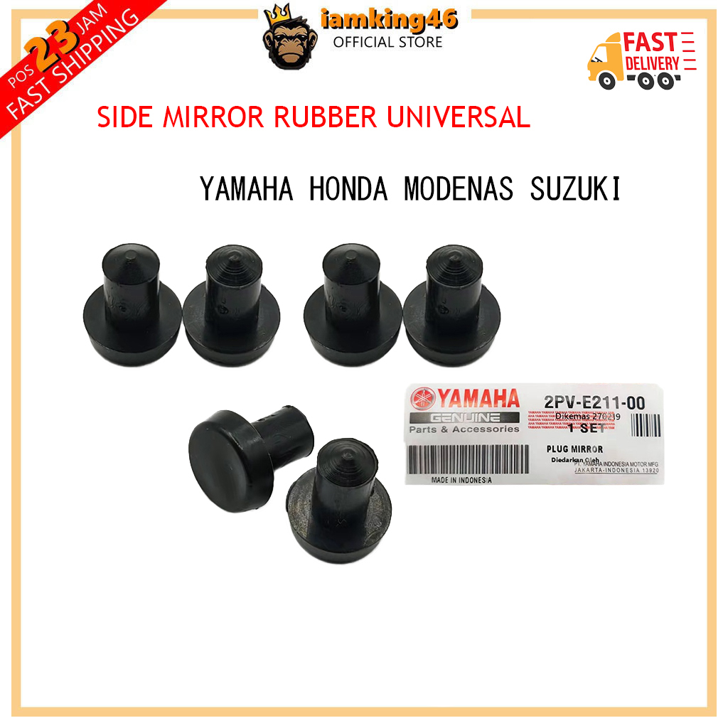 Side Mirror Rubber Universal Getah Lubang Side Mirror Yamaha/Honda ...