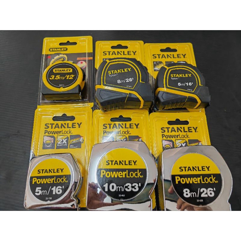 STANLEY ORIGINAL 10M MEASURING TAPE tylon powerlock measure TAPE ...