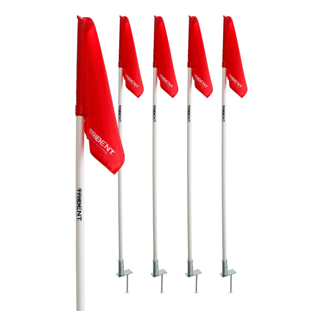 TRIDENT DELUXE CORNER FLAG WITH SPIKE (SET OF 4) | Shopee Malaysia