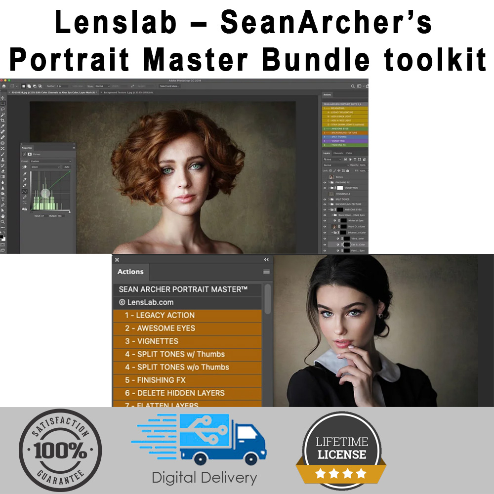 Lenslab – SeanArcher’s Portrait Master Bundle v4.5 toolkit for (Ps & Lr) | Shopee Malaysia
