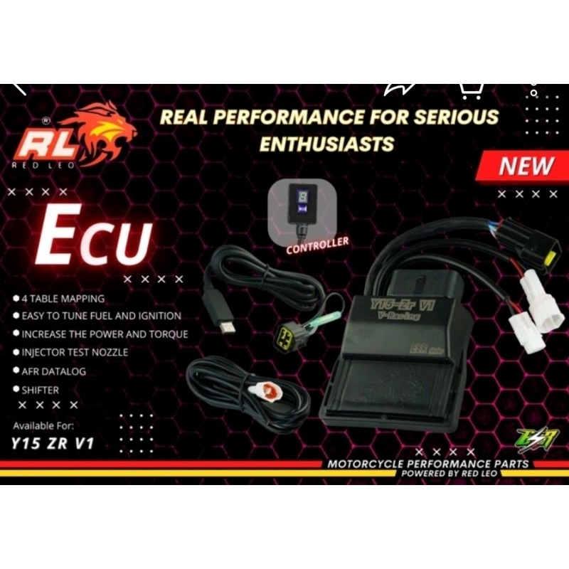 《Original RED LEO ESR》Redleo ECU FOR Y16ZR Y15ZR v1V2 RS150 NVX ESR ...