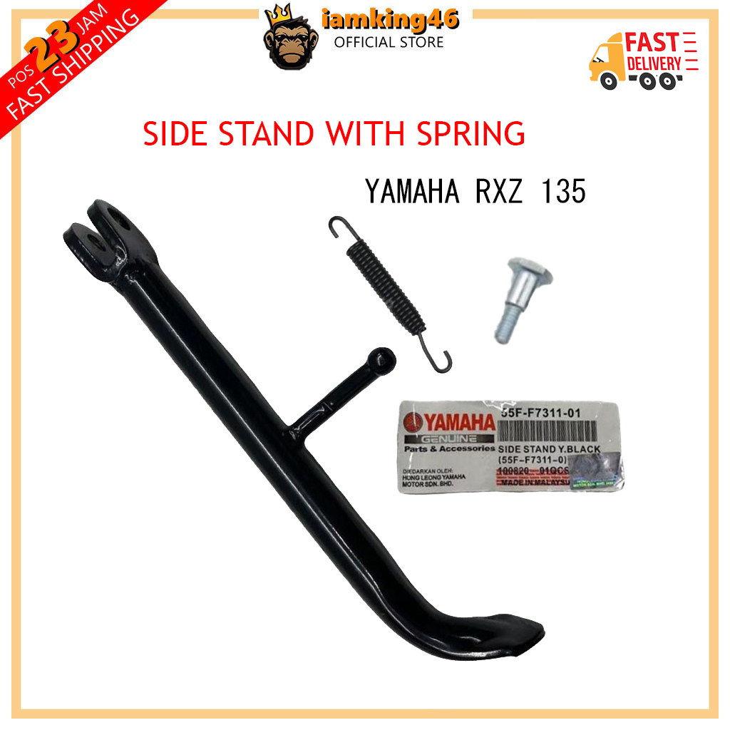 YAMAHA RXZ SIDE STAND TONGKAT TEPI SPRING BESI TEPI SIDE STAND WITH ...
