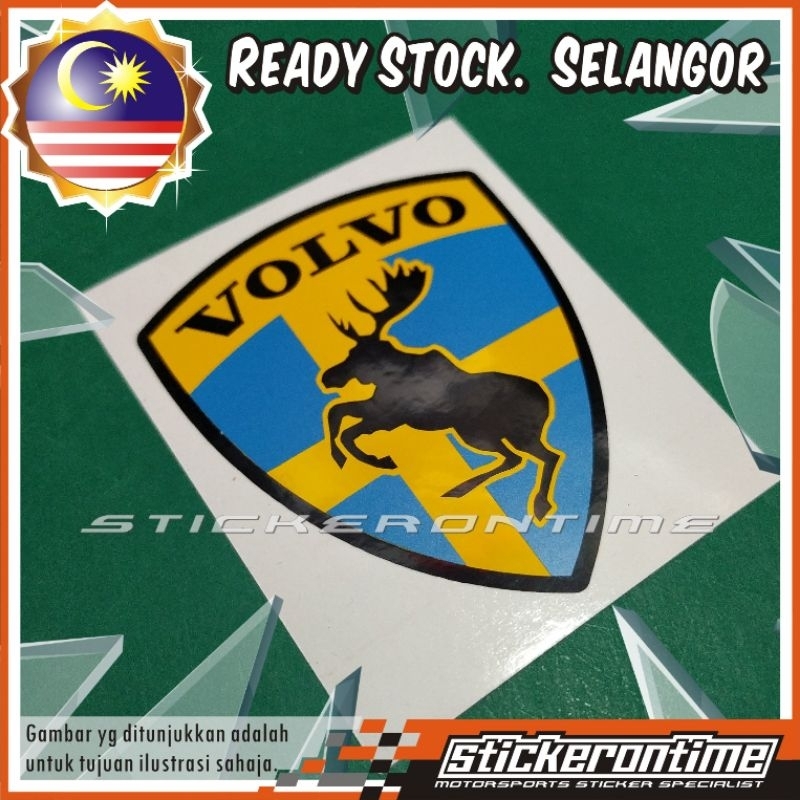 Volvo Sweden Sticker xc90 v40 xc60 s90 xc40 Moose Car Sticker | Shopee ...