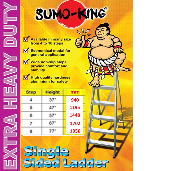 Sumo King Aluminium Ladder (Single Sided / Double Sided / Multi Purpose) - Tangga Aluminium ...