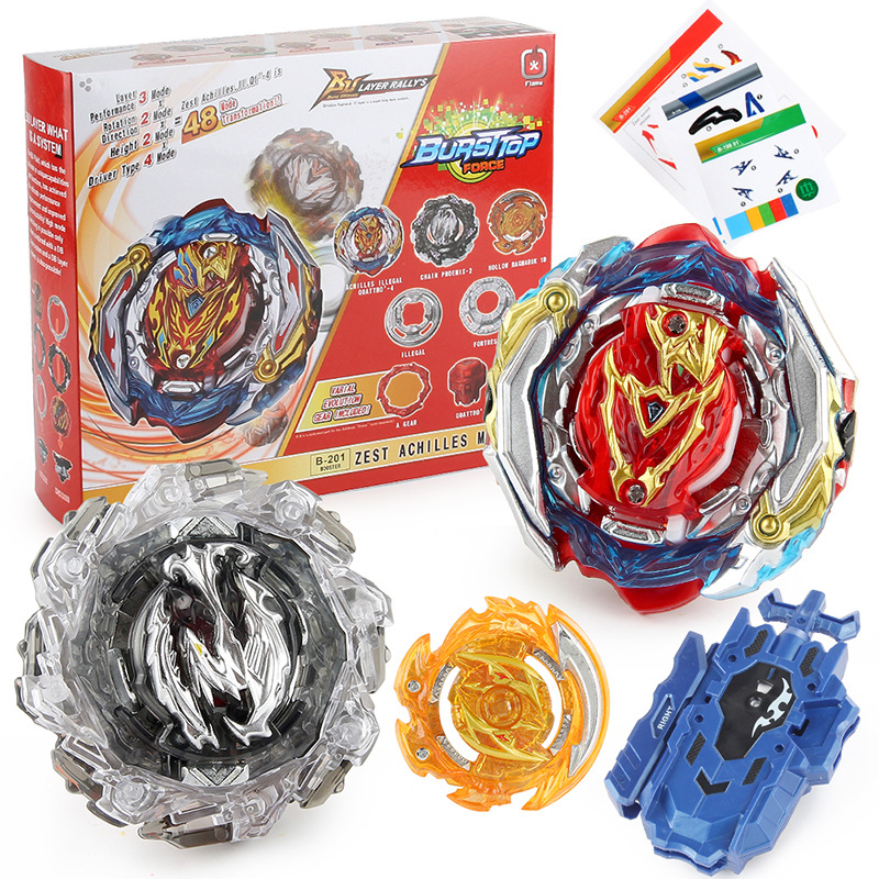 Beyblade Burst BU B-201 Zest Achilles Set with launcher sparkling (3024 ...