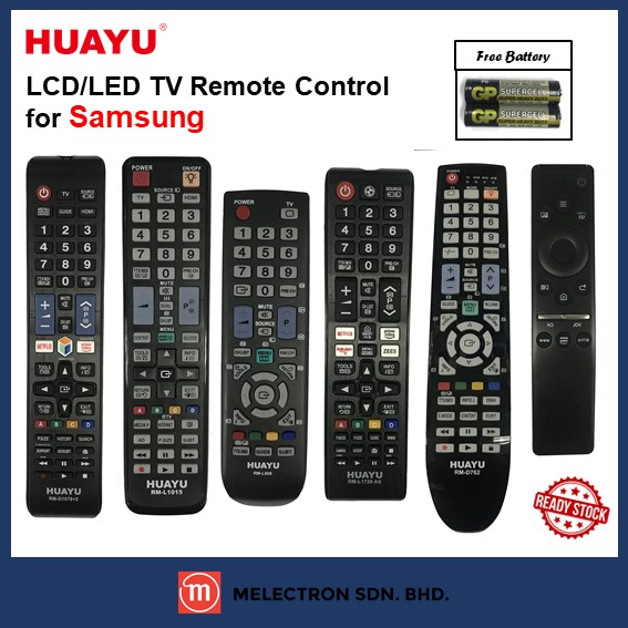 Huayu LCD/LED TV Remote Control for Samsung (RM-D1078+2/RM-D762/RM ...