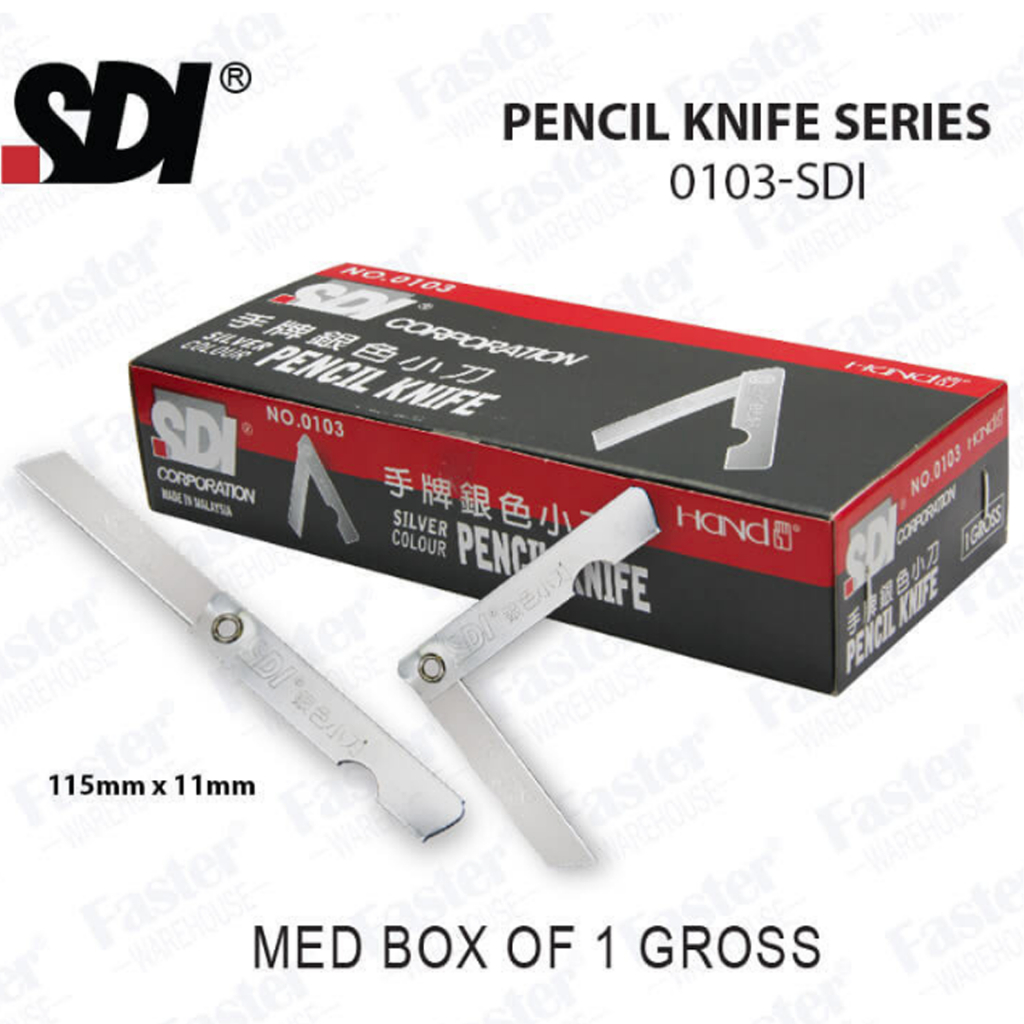 SDI Pencil Knife Pisau Lipat Folding Pocket Knife 0103 (12 DOZ / 144 ...