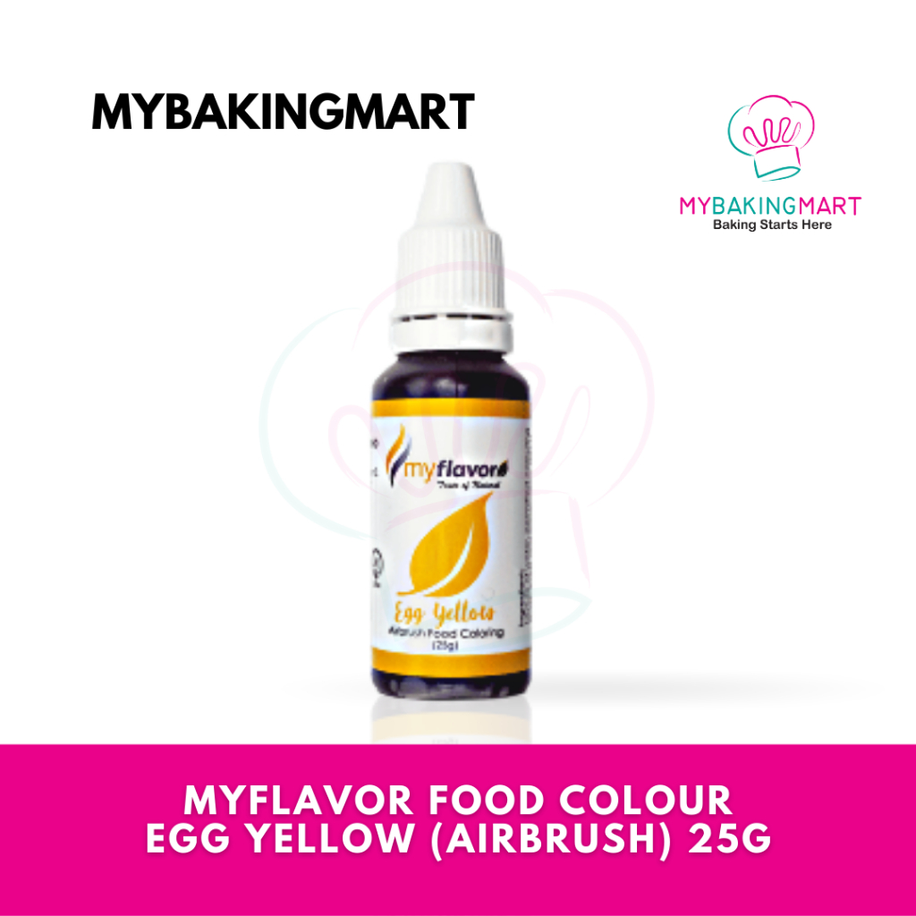 Mybakingmart | Myflavor Egg Yellow Airbrush Halal Edible Food Coloring ...
