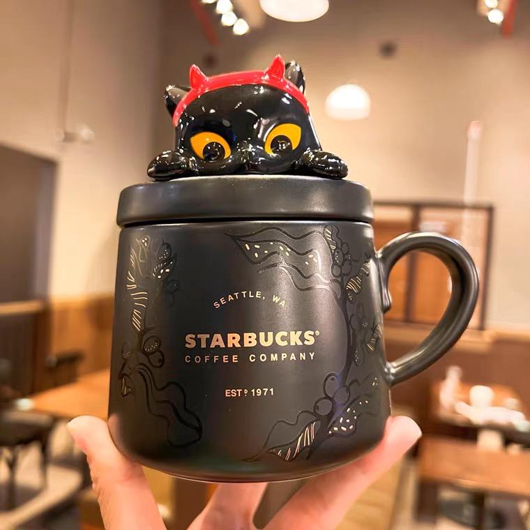 Starbucks China Halloween Series Toothless Black Dragon Ceramic Mug ...