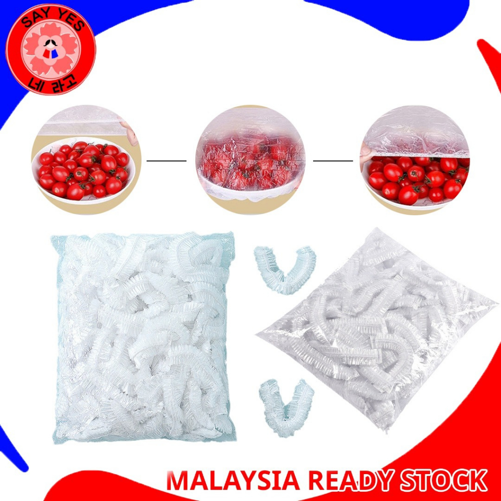 SayYes Disposable Food Cover Dust-proof Food Fruits Fresh Cover 100 Pcs ...