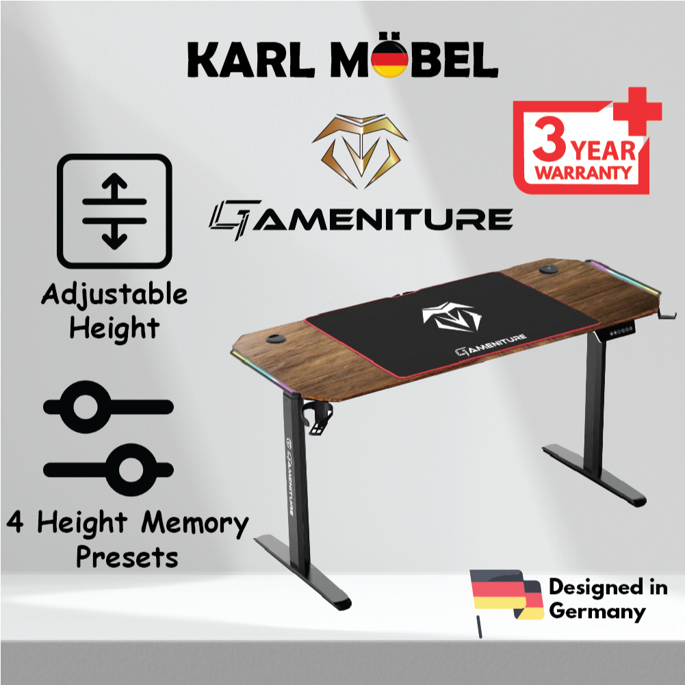 Height Adjustable Table Gaming Standing Desk RGB Smart Gaming table ...