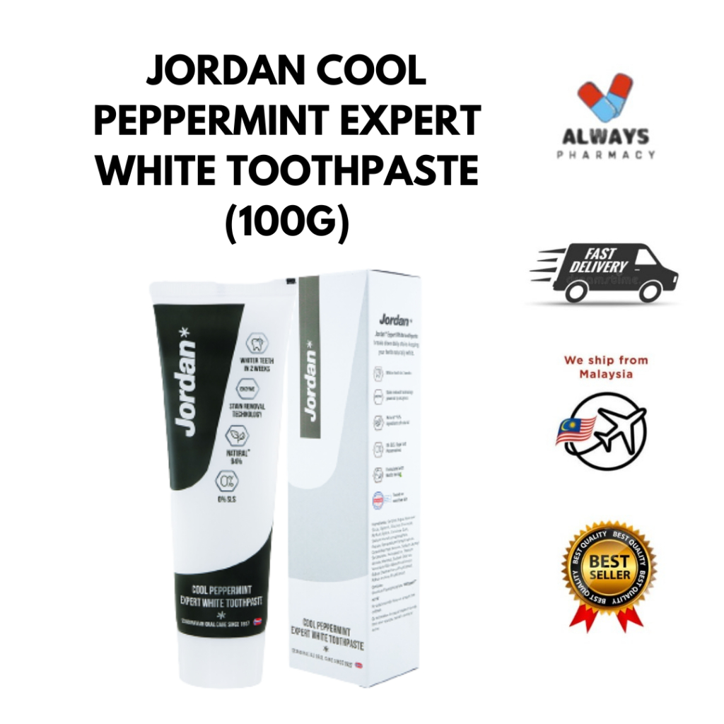 JORDAN COOL PEPPERMINT EXPERT WHITE TOOTHPASTE (100G) | Shopee Malaysia