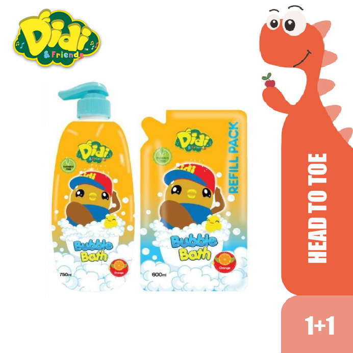 Didi and Friends Head To Toe Baby Wash Bubble Bath Milk Head to Toe ...