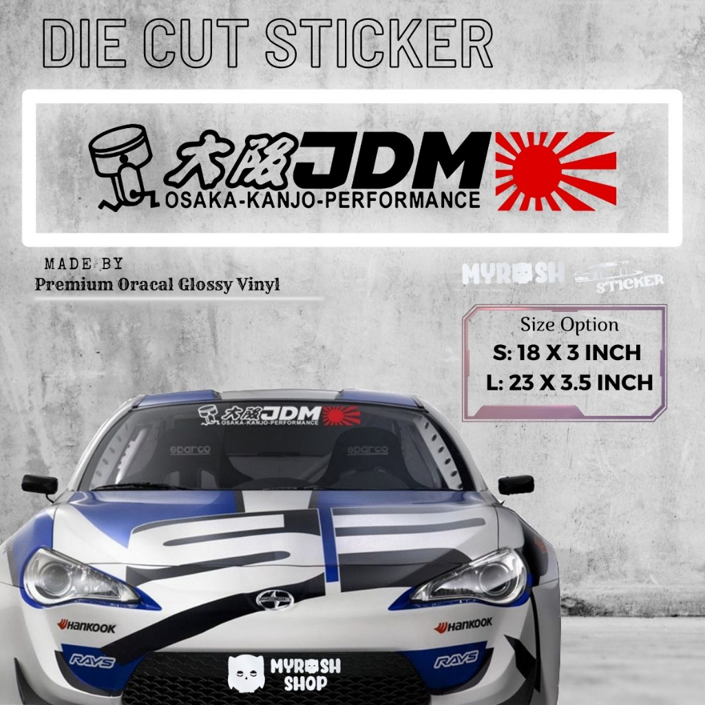 JDM OSAKA - KANJO Car Sticker | Shopee Malaysia