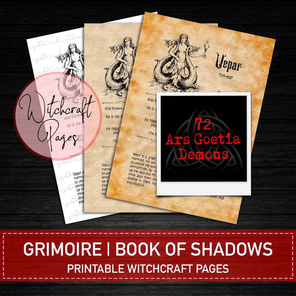 FuchsDich Printable VEPAR 72 Ars Goetia Demons | Witchcraft | Mermaid ...