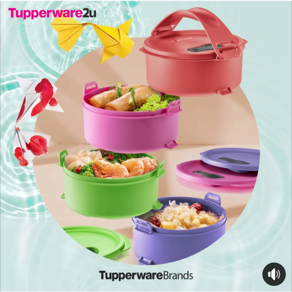 (New)(Ready stock)Tupperware Microwaveable Tup Tiffin Set (4) 550ml ...