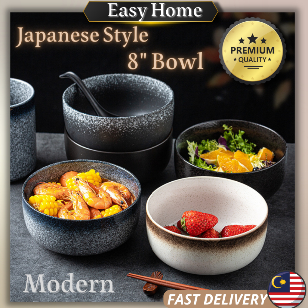 【EasyHome】8 Inch Japanese Large Ramen Bowl Home Tableware Restaurant ...