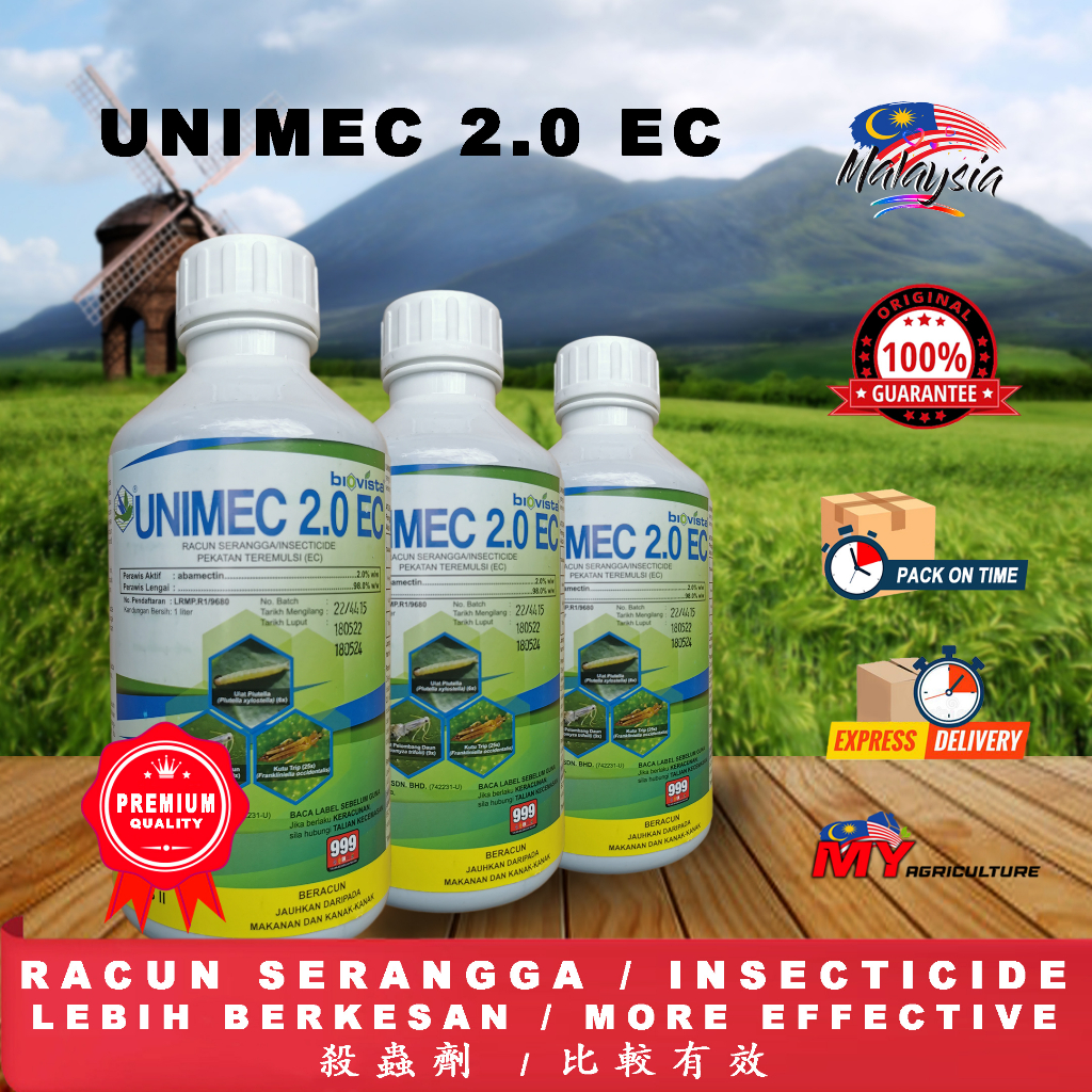 BIOVISTA UNIMEC 2.0 EC RACUN SERANGGA INSECTICIDE (1 LITER) - MY ...