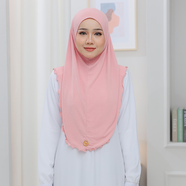 Zephia Tudung Sarung Layla Premium Jersey Ribbed with metal tag ironless instant tudung sarung ...