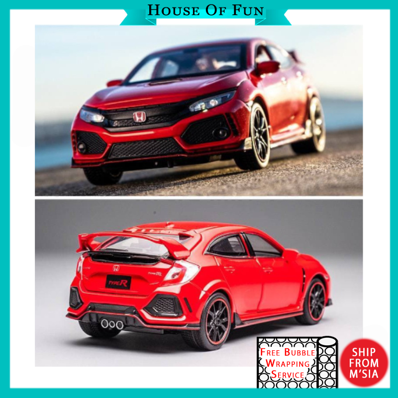 1:32 Merz Porsche Nissan GTR Honda Civic Type-R Alloy Diecast Model Car ...