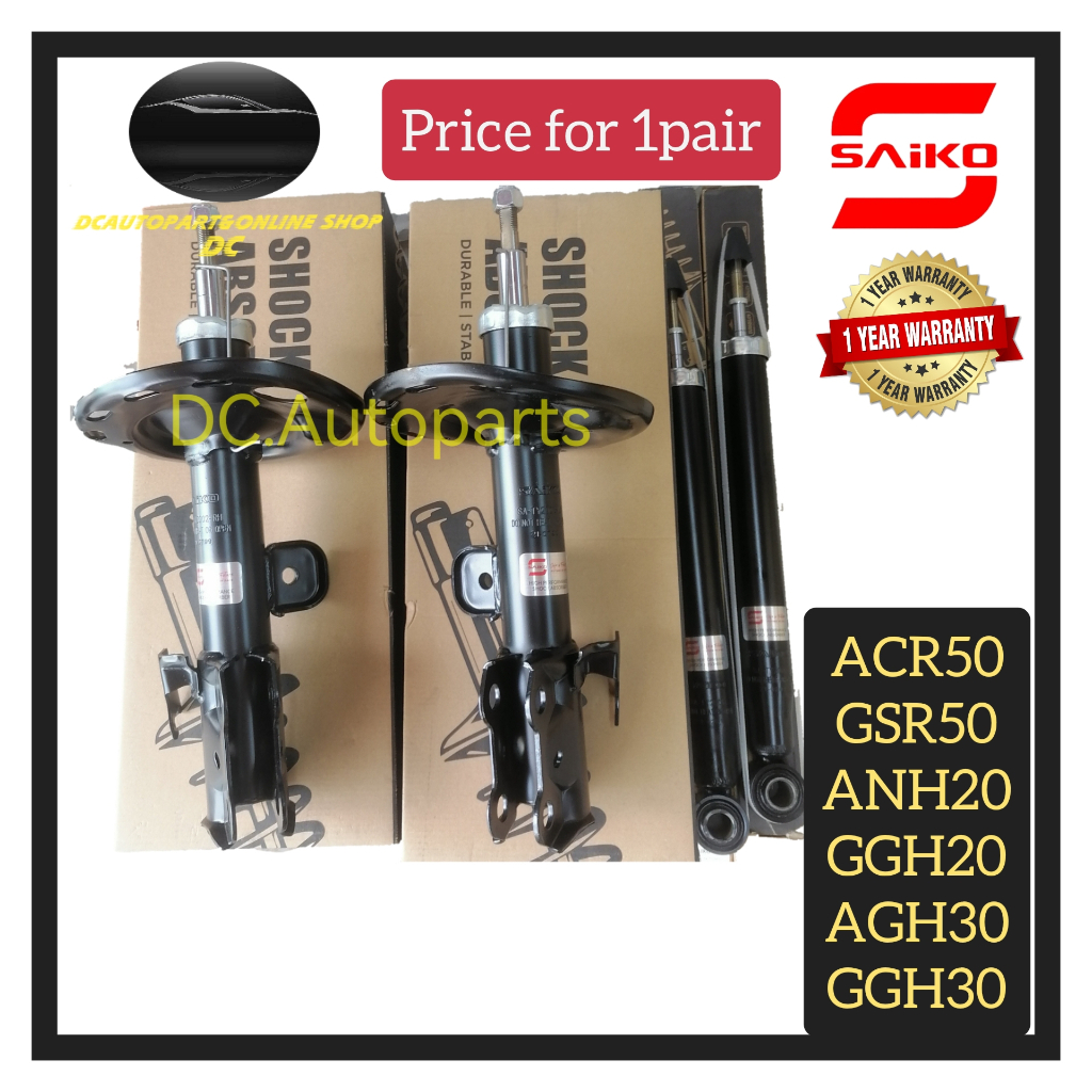 SAIKO SHOCK ABSORBER TOYOTA ESTIMA ACR50 GSR50 ALPHARD VELLFIRE ANH20 GGH20 AGH30 GGH30 ( FRONT ...