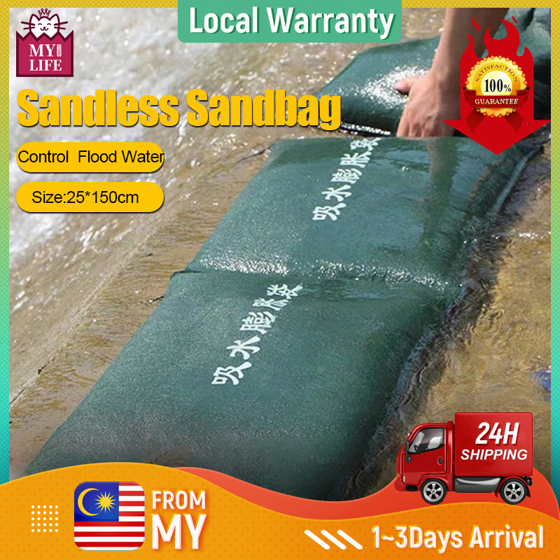 Flood Control Barrier Sandless Sang Bag Water Activated Absorbent ...