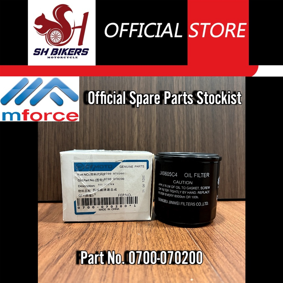 CFMOTO 450SR/450MT/GT650/650GT/MT650/650MT Oil Filter (Part No. 0700 ...