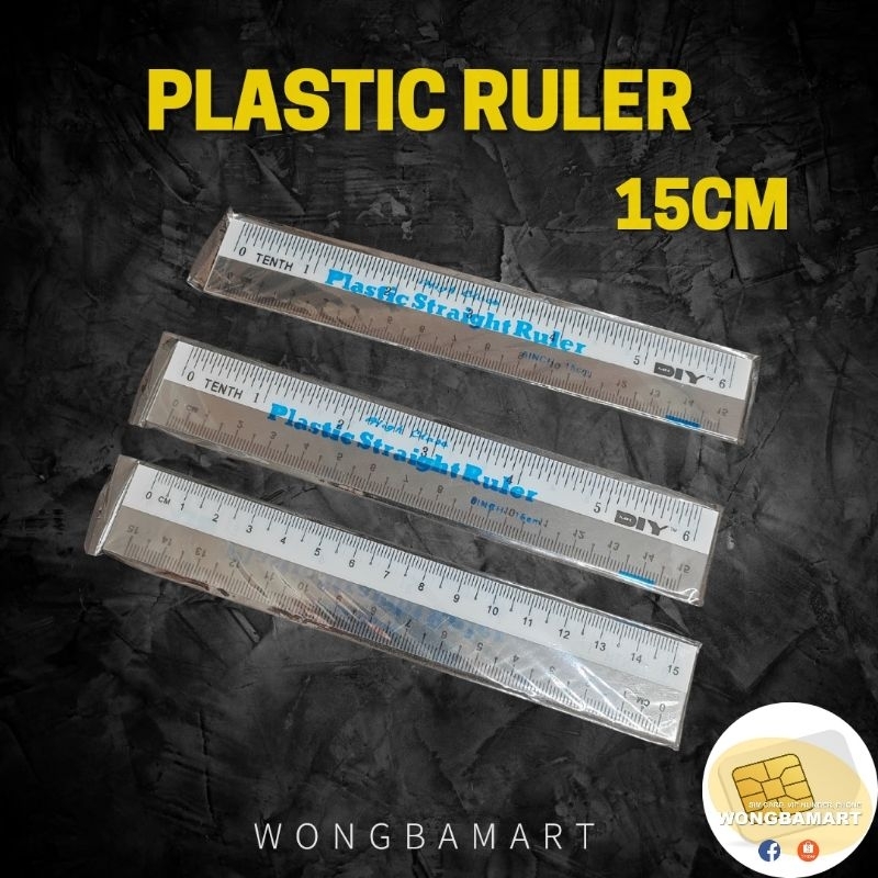 Plastic Ruler 15cm pembaris straight ruler | Shopee Malaysia