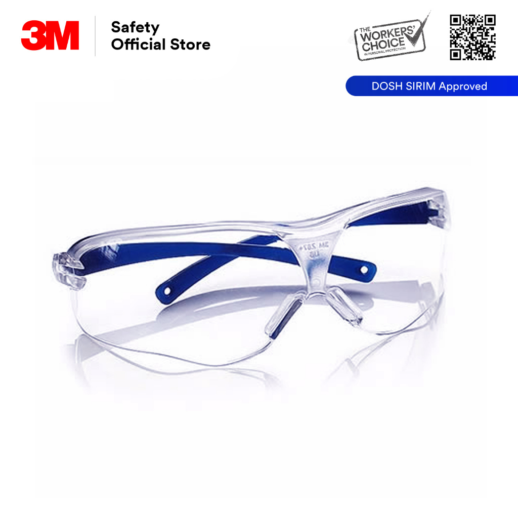 3m™ 10434 Virtua Sport Safety Eyewear Asian Fit Anti Fog Clear Lensblue Temple 1 Piece Psd