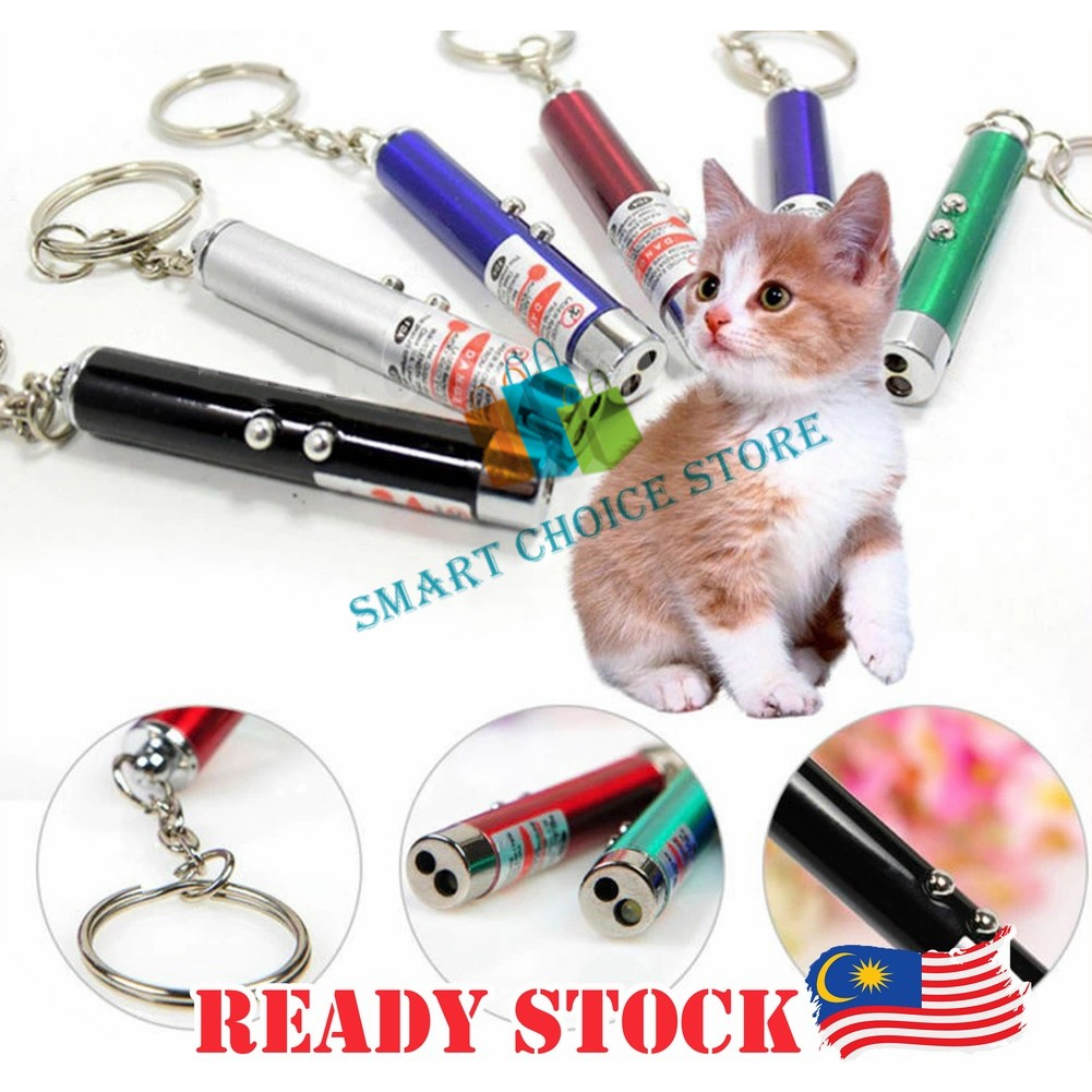 Cat Kitten Interactive Fun Stick Light 2 In1 Red Laser Pointer Pen With ...