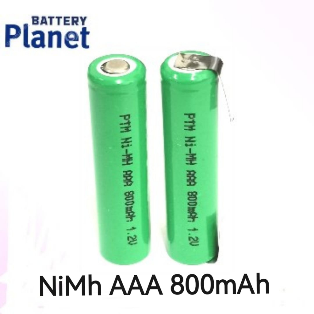 NiMh AAA 800mAh Rechargeable Battery Flat Top | Shopee Malaysia