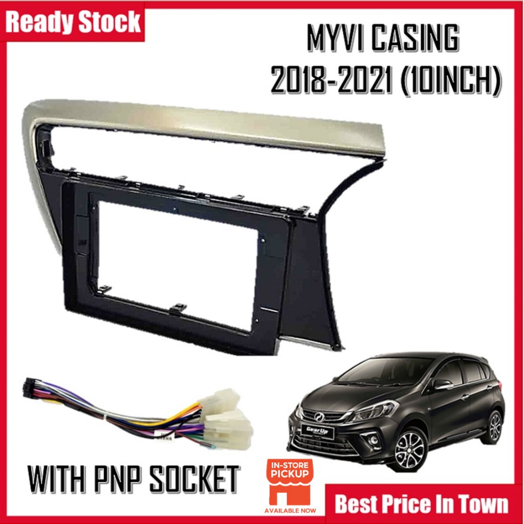 Android Player Casing PERODUA MYVI NEW 10''-2018-2023-BLACK (WIth PNP ...