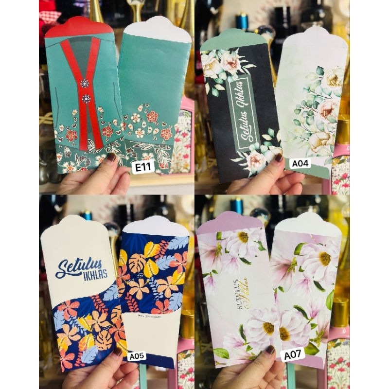 Sampul Raya Design 2024 Floral Bunga / Kebaya Klasik | Shopee Malaysia