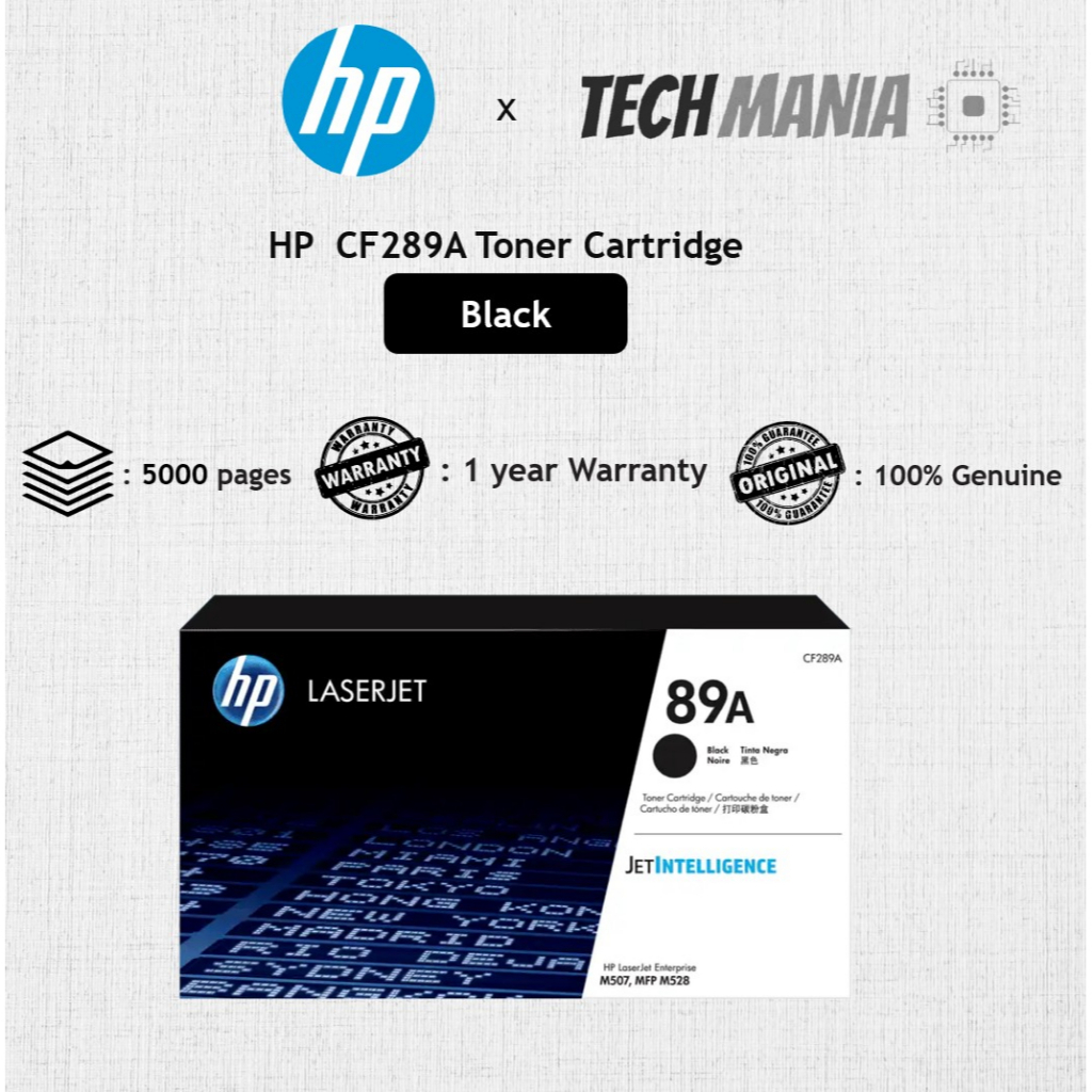 [🔥100% ORIGINAL🔥]HP CF289A 89A Original Mono Laser Toner Cartridge HP ...