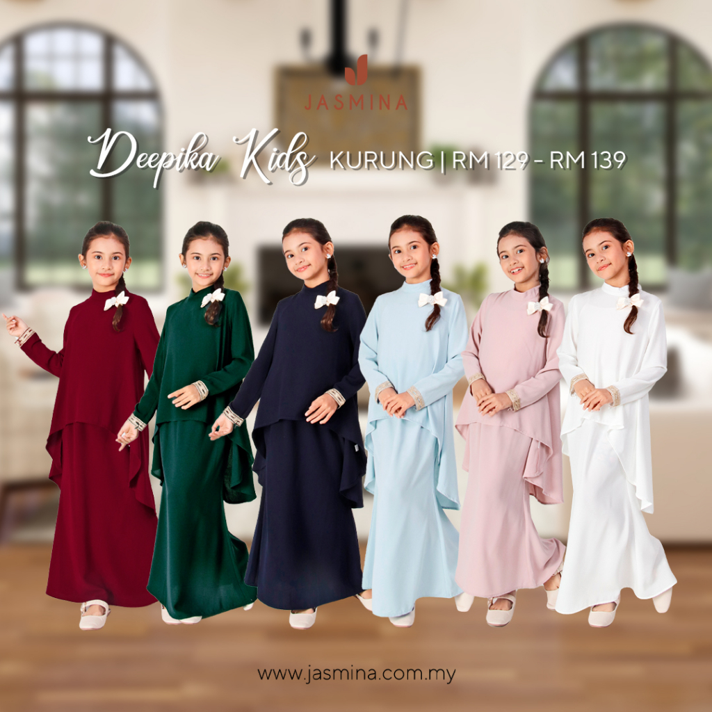 ⚡SPECIAL OFFER⚡ KIDS Deepika Baju Kurung Kanak-kanak Jasmina Malaysia ...