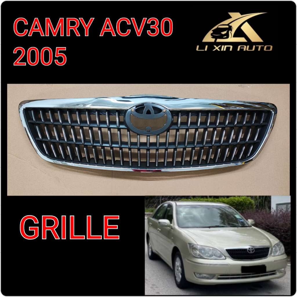 TOYOTA CAMRY ACV30 2ND 2005 FRONT GRILLE WITH CHROME | Shopee Malaysia