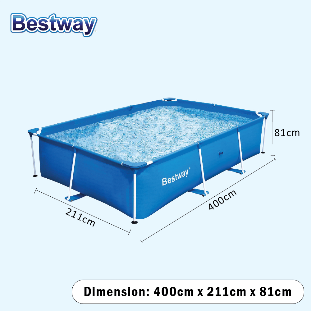 Intex Bestway Swimming Pool 4.5m 4m Kolam Renang Besar Keluarga Adults ...