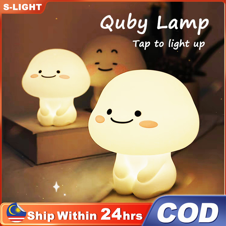 Quby Lamp Cute Bear Clever Baby Night Sleep Light Lampu Patung TikTOK ...