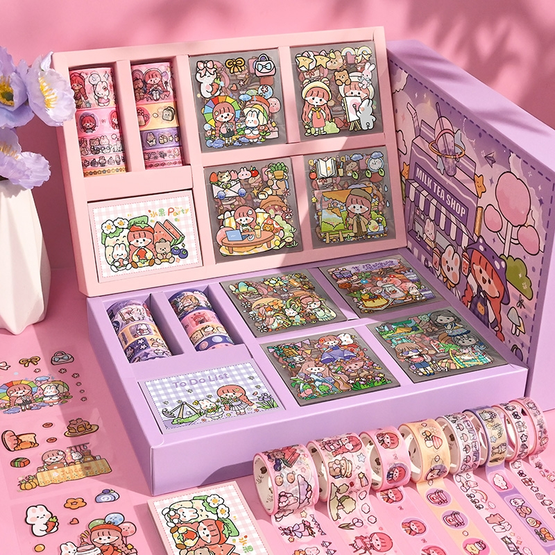 Aki Memo & Sticker Set (2nd Series)/Washi Tape, Sticker & Memo Set ...