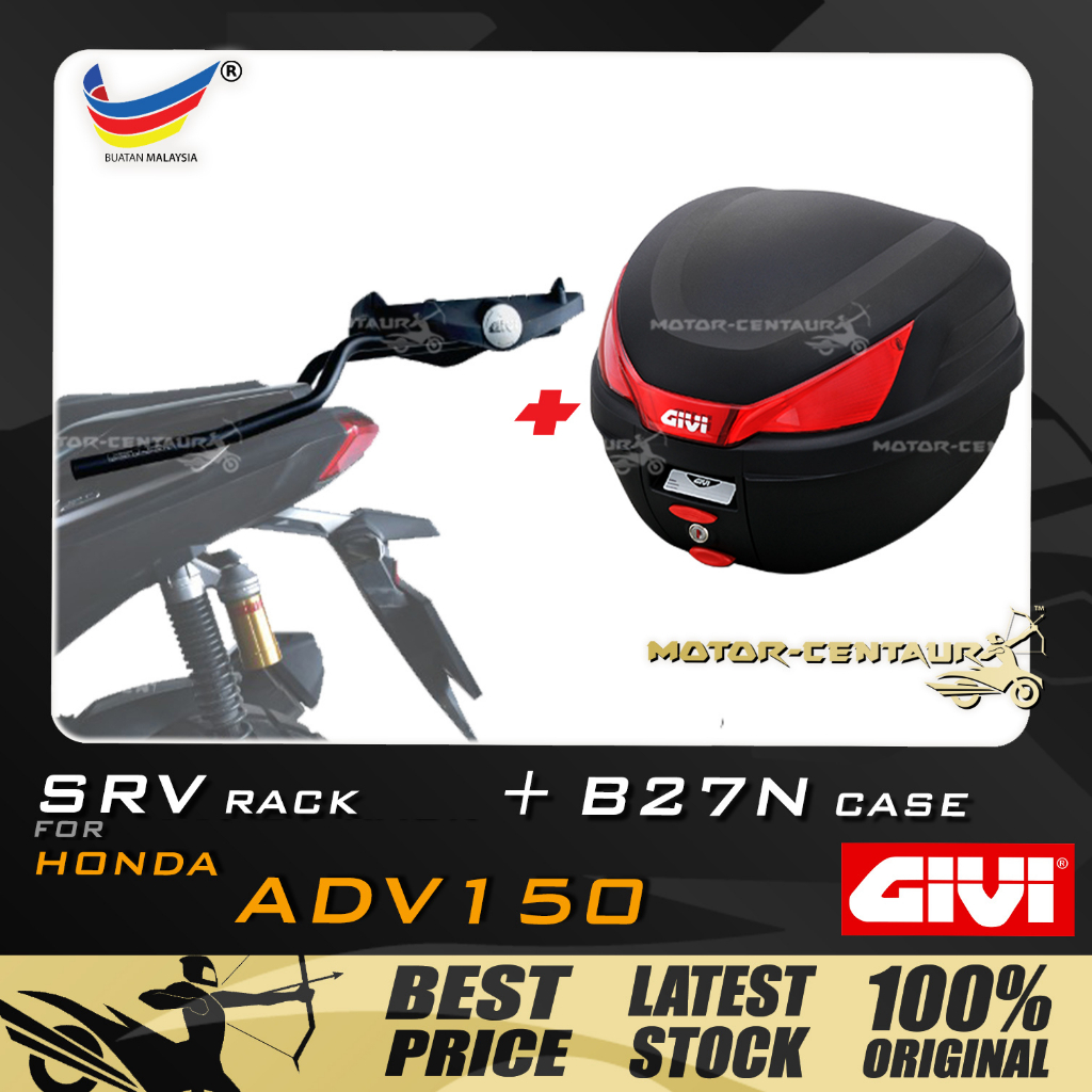 SET KOMBO KOTAK/BOX GIVI B27/B270/B32/B33/B34/B360/B42/B45/E250/E30/E43 TOP CASE + GIVI HONDA ...