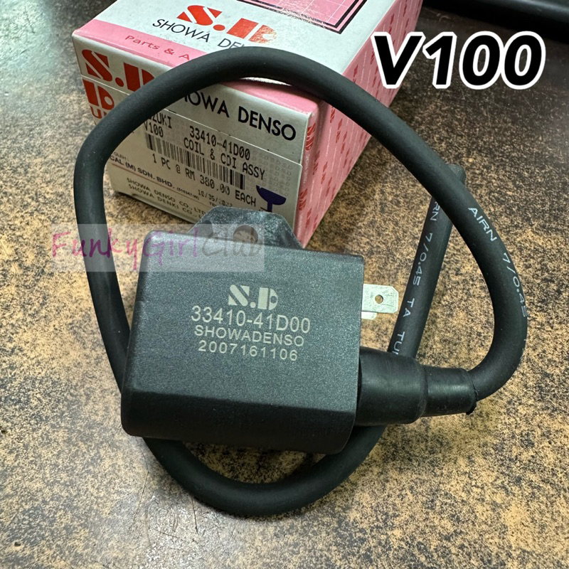 SUZUKI V100 PLUG COIL START IGNITION COIL API SD SHOWA DENSO | Shopee ...
