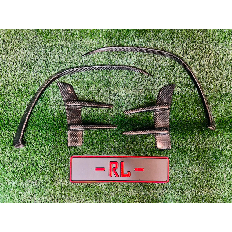Mercedes Benz w177 A35 AMG front bumper side canard canards fin fins ...